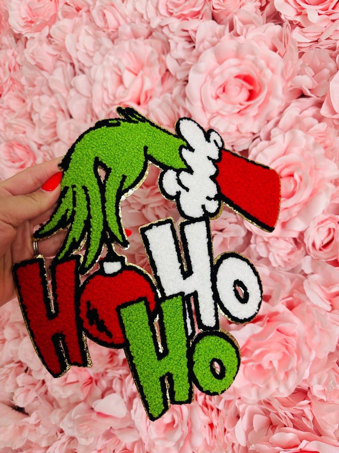 Grinch Iron on Patches | Patch | Iron on Patch | Christmas Patch - Etsy