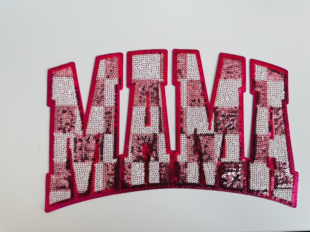 Sequins Mama Patches | Large Patches | Sequins Patches | Diy Patches - Etsy