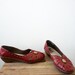 Vintage Red Leather Shoes - Etsy