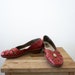 Vintage Red Leather Shoes - Etsy