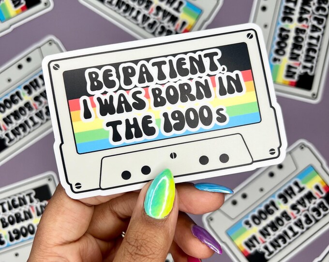 Born in the 1990s Sticker, Millennial 90s Kid Laptop Decal, Gen X ...
