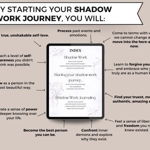 Digital Shadow Work Journal | Printable Shadow Work Workbook for ...
