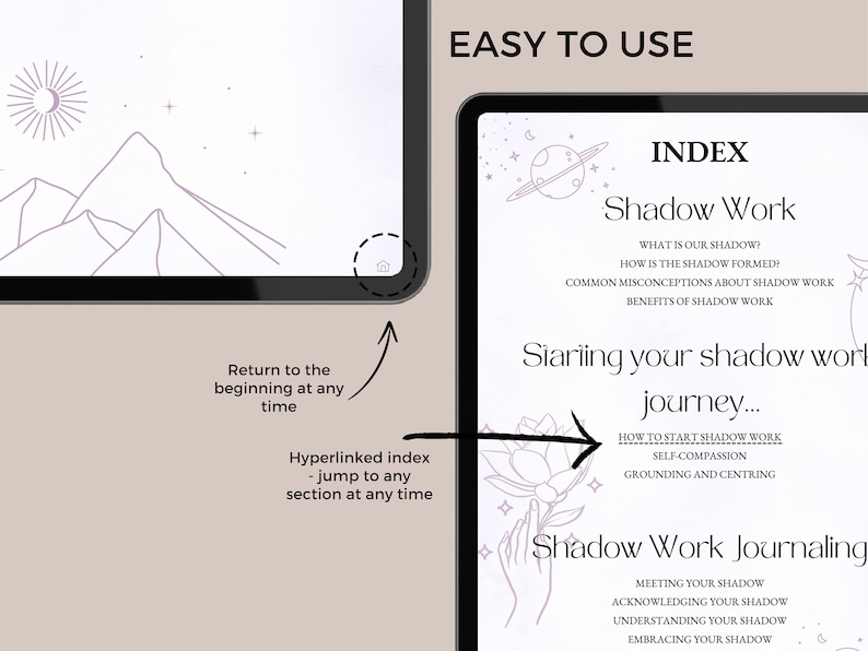 Digital Shadow Work Journal | Printable Shadow Work Workbook for ...