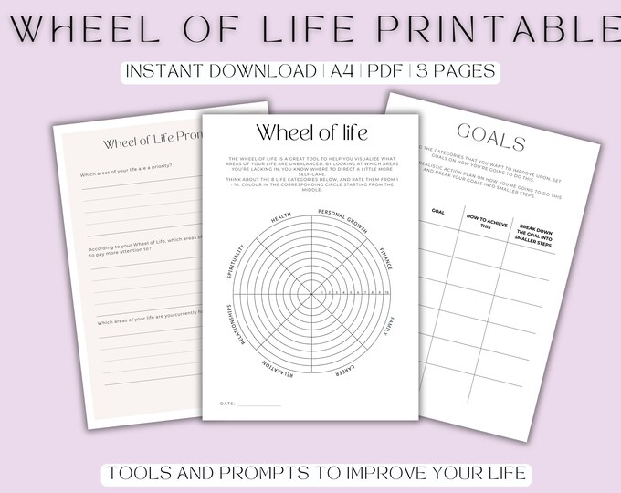 My Life Wheel | Goal Setting | Printables | Personal Development ...