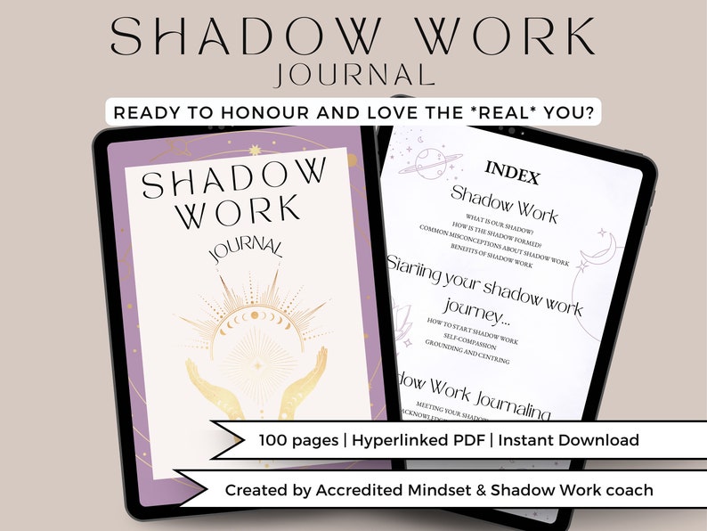 Digital Shadow Work Journal | Printable Shadow Work Workbook for ...
