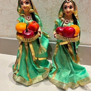 Asht Sakhi - Set of 8 Sakhi/gopi of Lord Krishna - Krishna Sakhi Jhanki ...