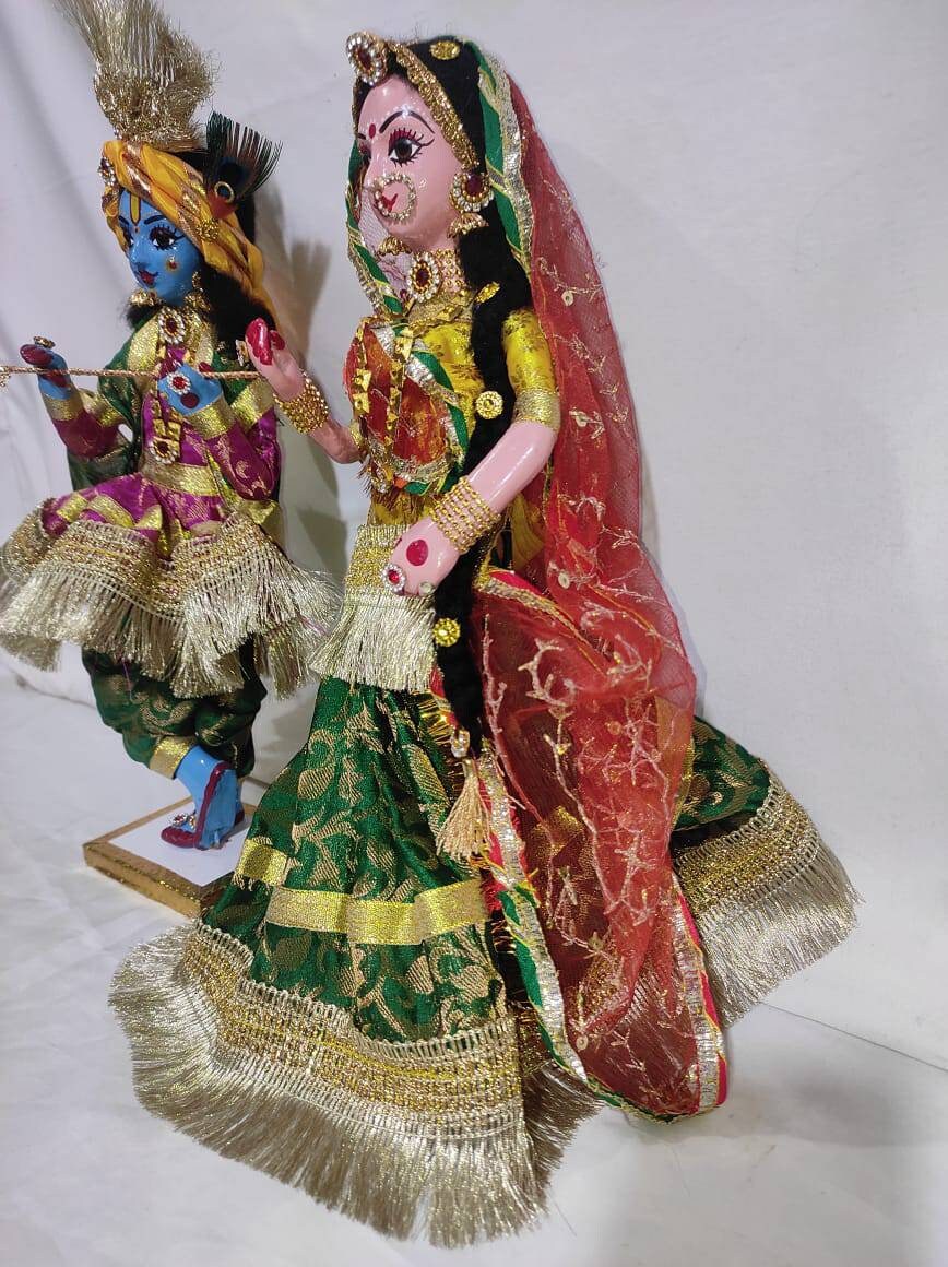 Radha Krishna Doll/statue - Divine Power - Etsy