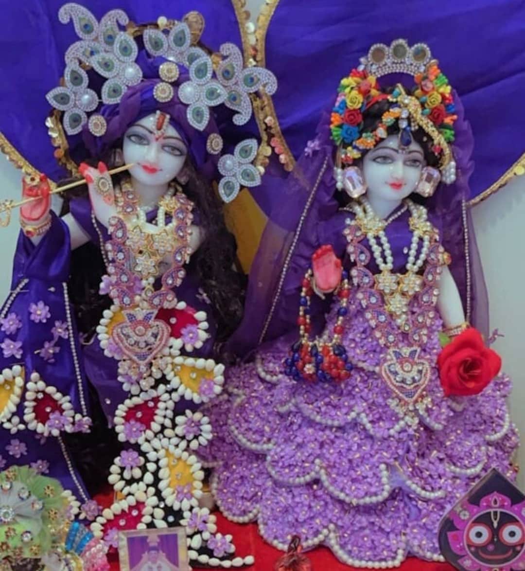 Radha Krishna Jodi Dress - High Quality Handwork - Etsy