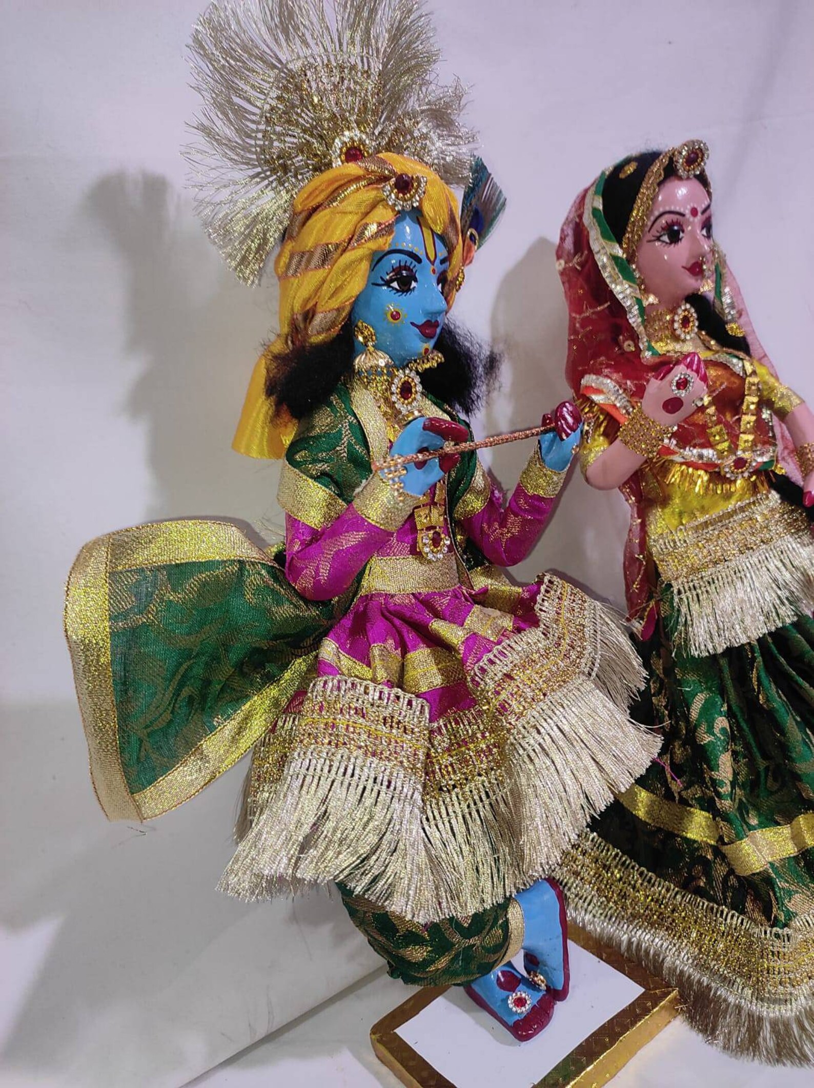 Radha Krishna Doll/statue - Divine Power - Etsy