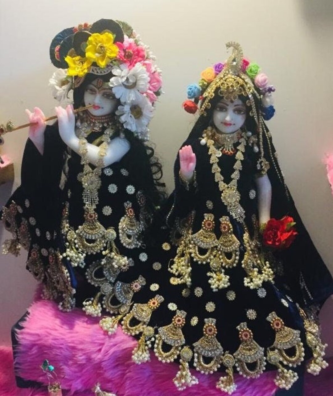 Radha Krishna Jodi Dress - High Quality Handwork - Etsy