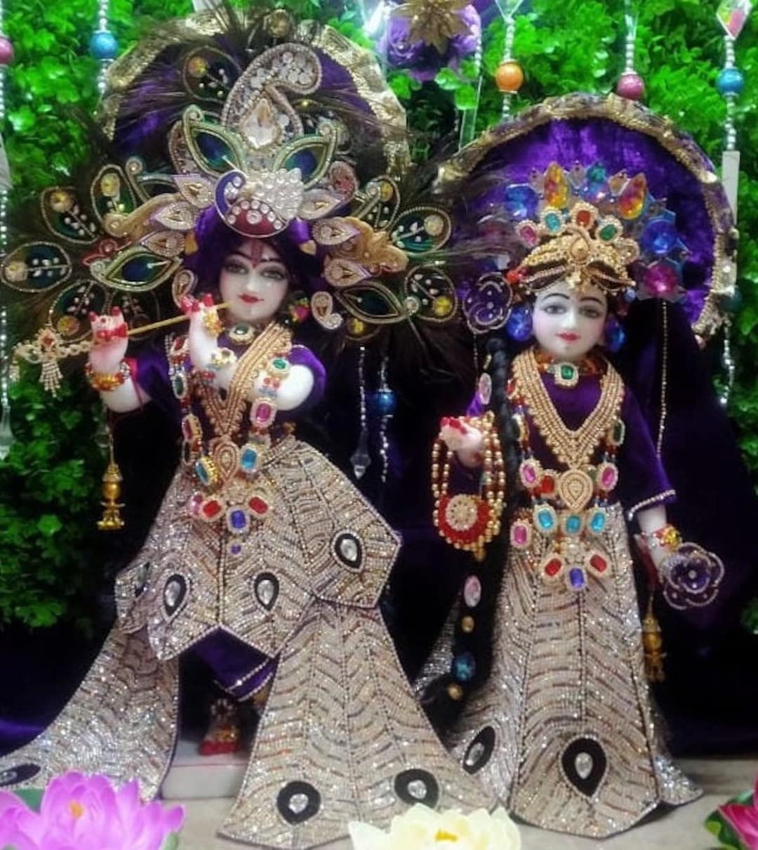 Radha Krishna Jodi Dress - High Quality Handwork - Etsy