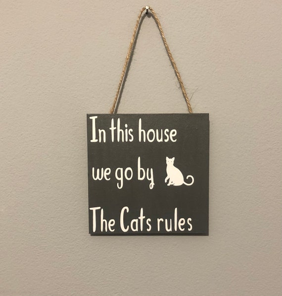 Cats Rules Sign/dogs Rules Sign - Etsy
