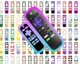 Roku Remote Skin Template | Etsy