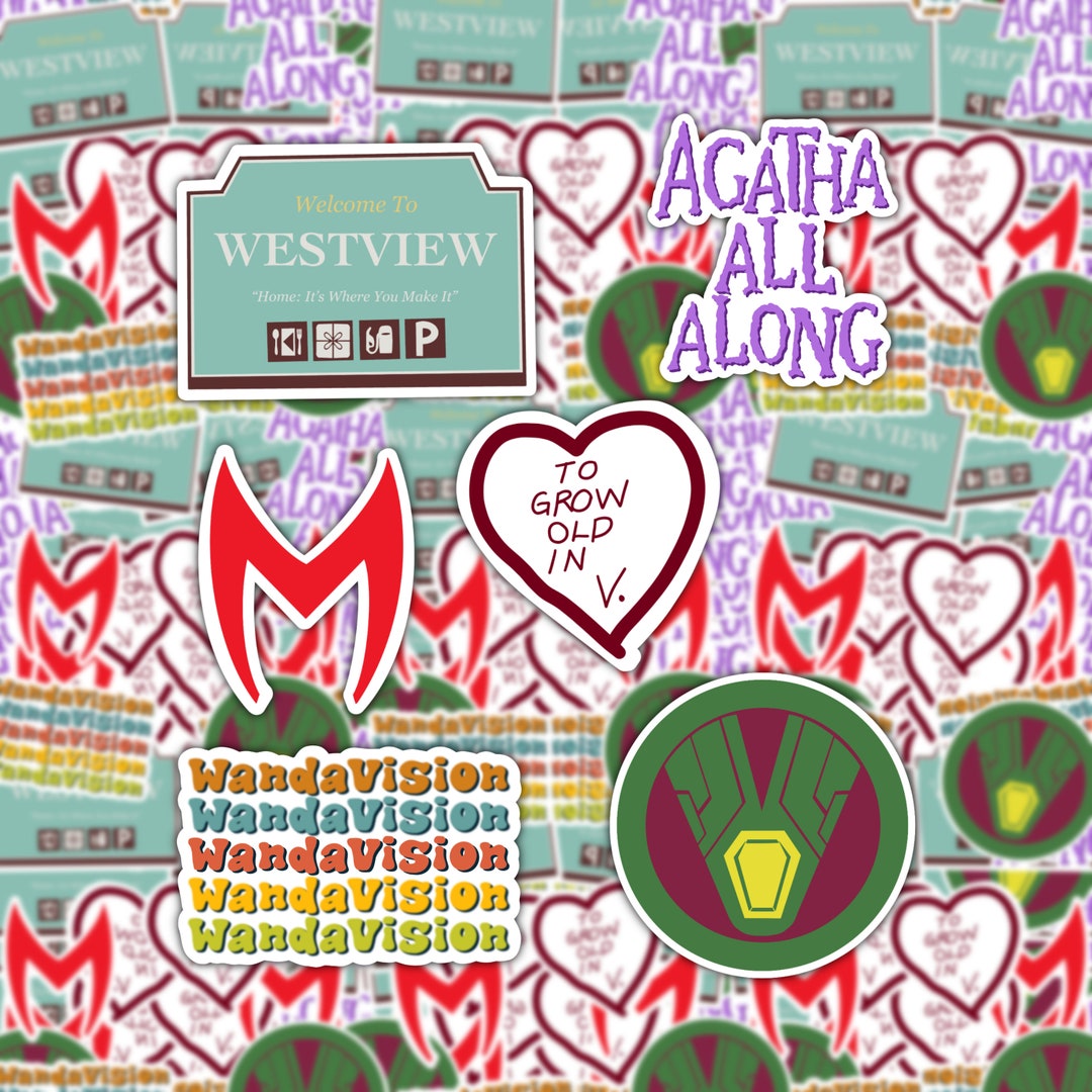 Westview Residents Sticker Pack | Wandavision | Marvel | Avengers ...