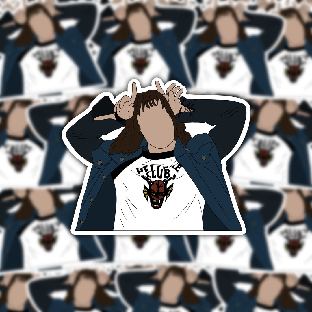 The Freak Sticker | Eddie Munson | Laptop | Waterbottle | GLOSSY ...