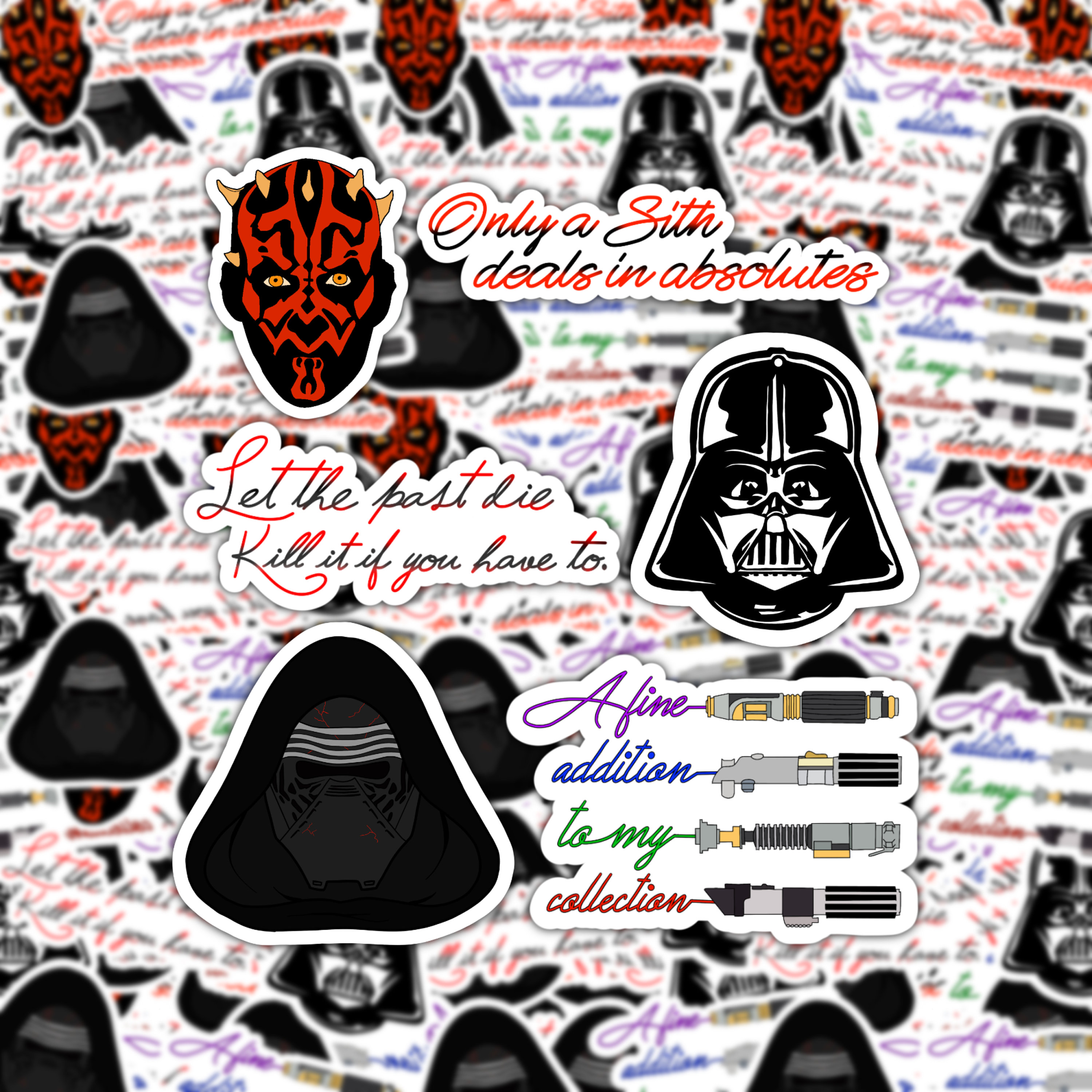 Sith Sticker Pack / Star Wars / Primer pedido / Pegatina de - Etsy España