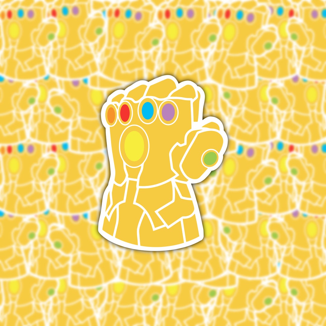 Infinity Gauntlet Sticker Marvel Avengers Vinyl Sticker GLOSSY ...