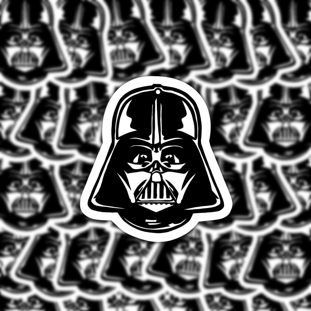 Darth Vader Sticker Sith Star Wars Vinyl Sticker GLOSSY Waterproof ...