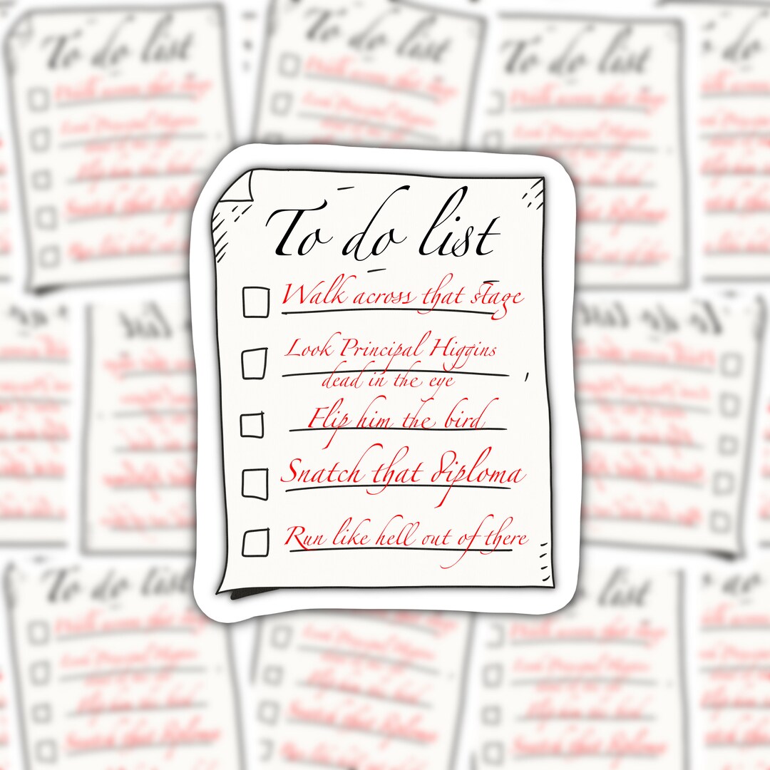 The List Sticker | Eddie Munson | Laptop | Waterbottle | GLOSSY ...