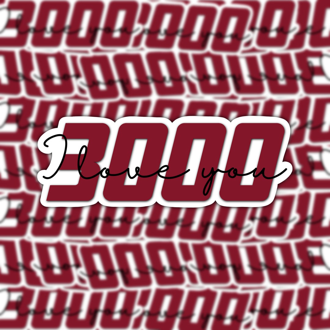 I Love You 3000 Sticker | Tony Stark | Iron Man | Marvel | Avengers ...