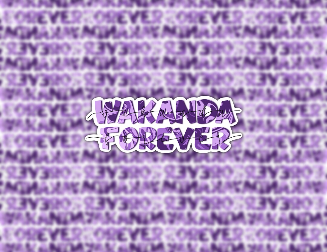 Wakanda Forever Sticker Black Panther Marvel Avengers - Etsy