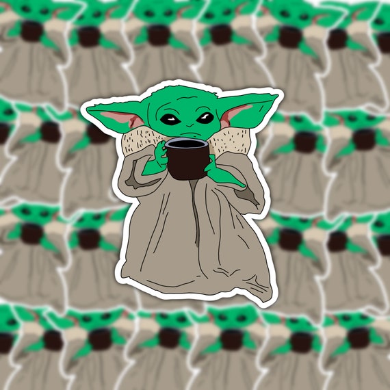Baby Yoda Sticker Grogu the Mandalorian Star Wars - Etsy