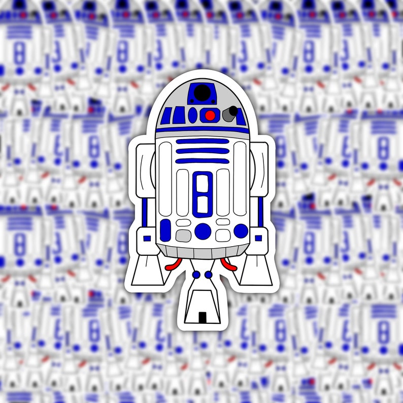 R2D2 Sticker | Droid | Star Wars | Jedi | Vinyl Sticker | GLOSSY ...