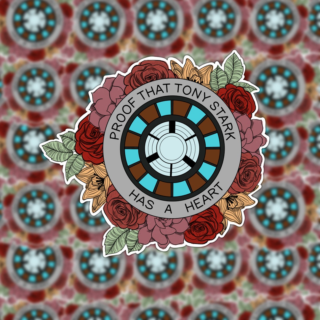 Tony Has A Heart Sticker | Marvel | Avengers | Vinyl Sticker | GLOSSY ...