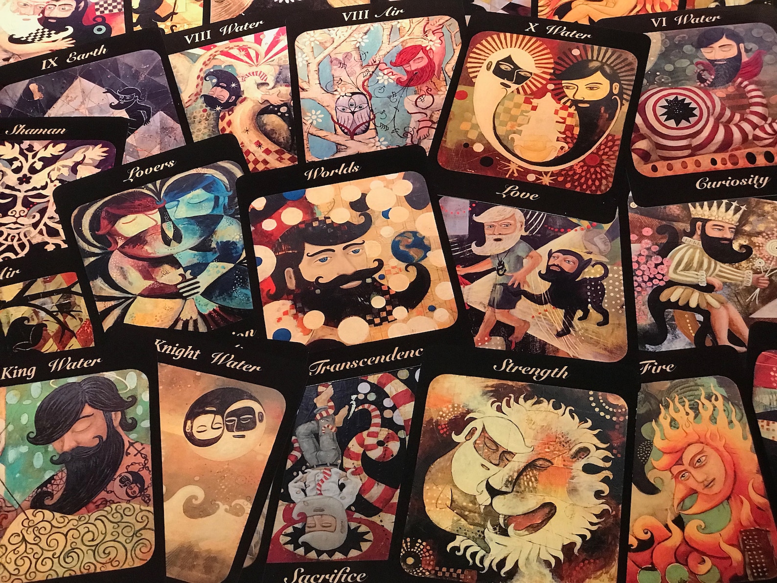 Journey of the Bearded Tarot, Doug Hammett, Tarot Cards, Tarot Deck ...
