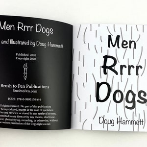 Men Rrrr Dogs, Playful Adult Book, Art Book / Doug Hammett - Etsy