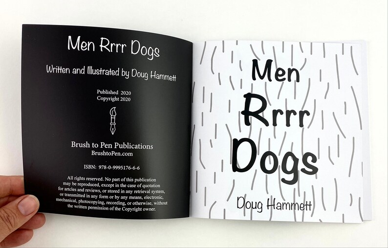 Men Rrrr Dogs, Playful Adult Book, Art Book / Doug Hammett - Etsy