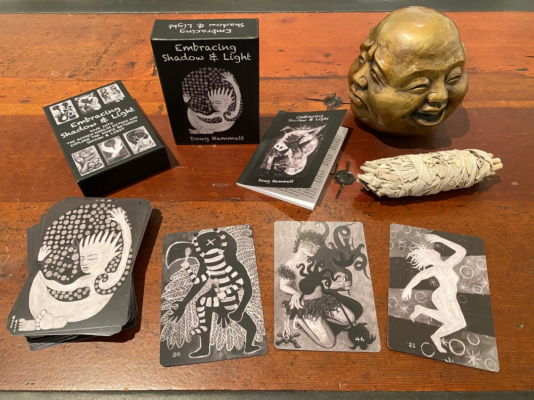 Embracing Shadow & Light Oracle Deck, Doug Hammett, Oracle Cards, Tarot, Shadow Work, Divination ...