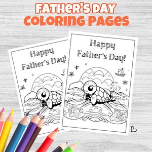 Fathers Day Printable Coloring Pages, Fathers Day Craft, Fathers Day ...