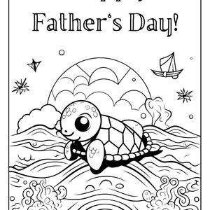 Fathers Day Printable Coloring Pages, Fathers Day Craft, Fathers Day ...
