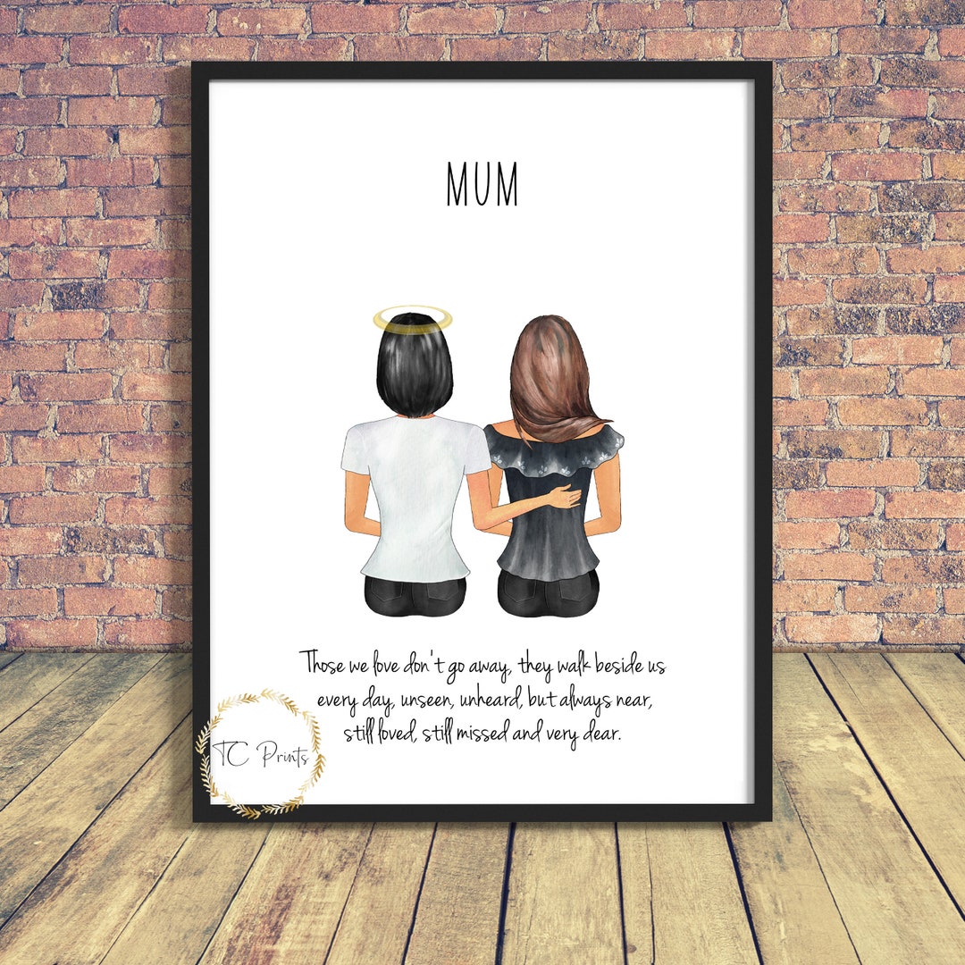 In Loving Memory Print | Mother in Heaven | Loss of a Mother | Loss of ...