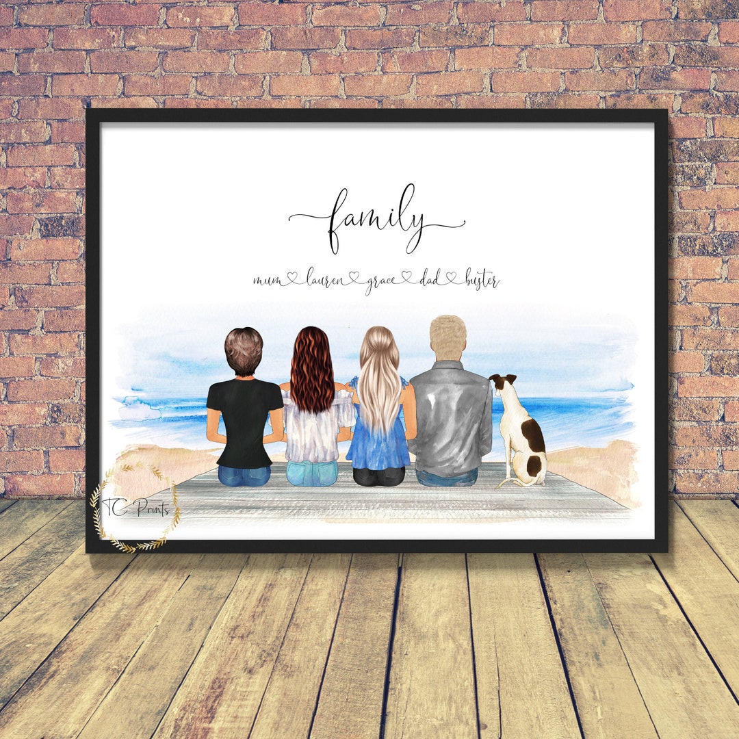Family Print | Family Portrait | Mothers Day | Family Gift ...