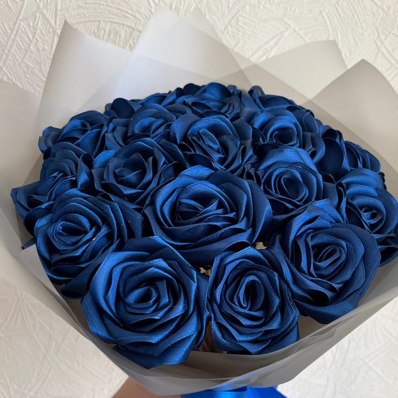 Ribbon Rose Bouquet - Etsy