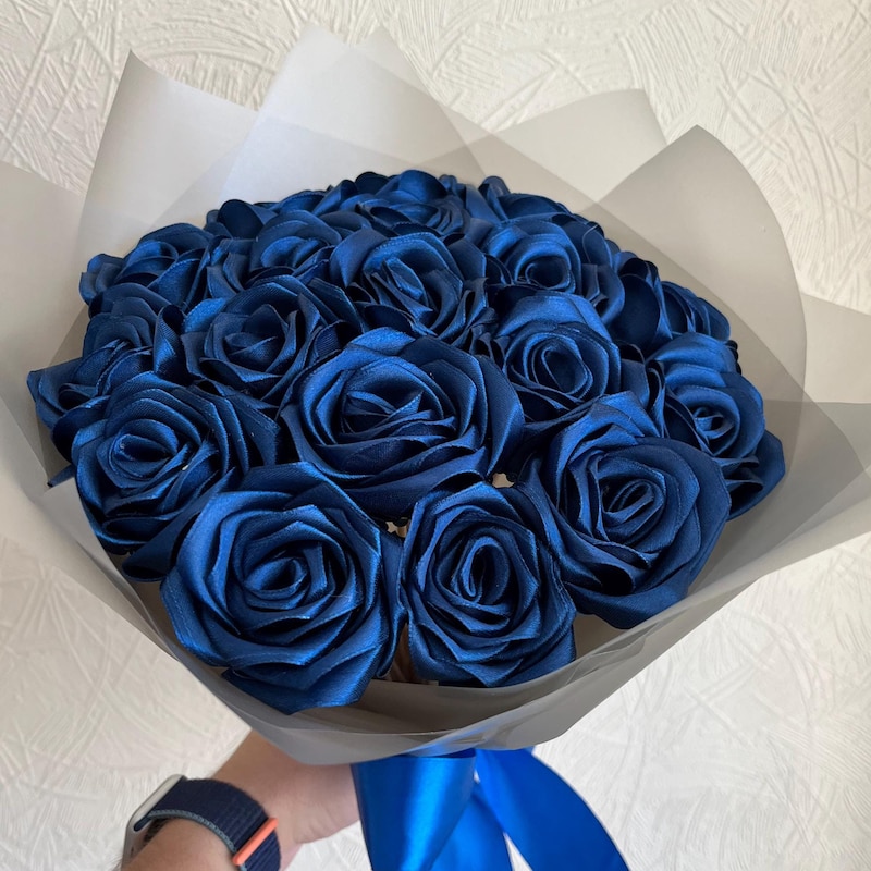 Ribbon Rose Bouquet - Etsy