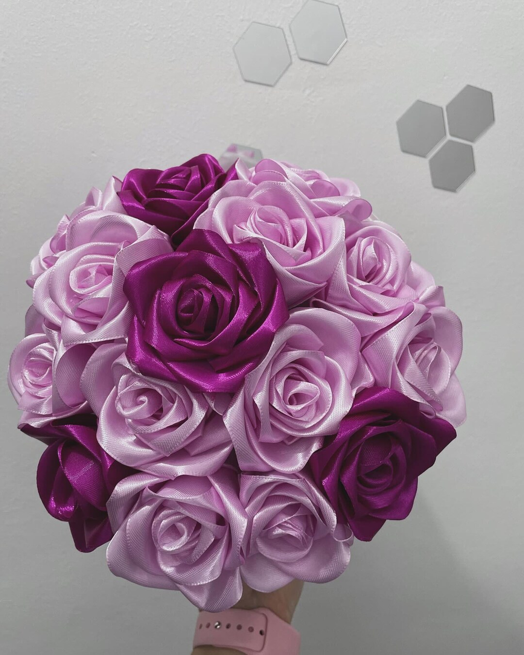 Bouquet Eternal Rose in Pot, Mothers Day Gift, Bouquet Artificial ...
