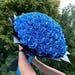 Light Blue in Black Wrappers Bouquet Eternal Rose, Birthaday Bouquet ...