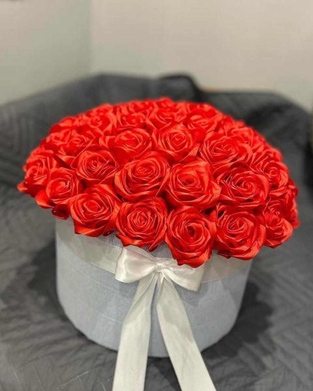 Red Eternal Rose in Custom Pot, Mothers Day Gift, Bouquet Artificial ...