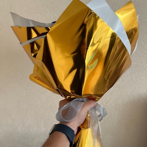 Custom Blue Eternal Rose With Glitter, Bouquet of Artificial Flowers ...