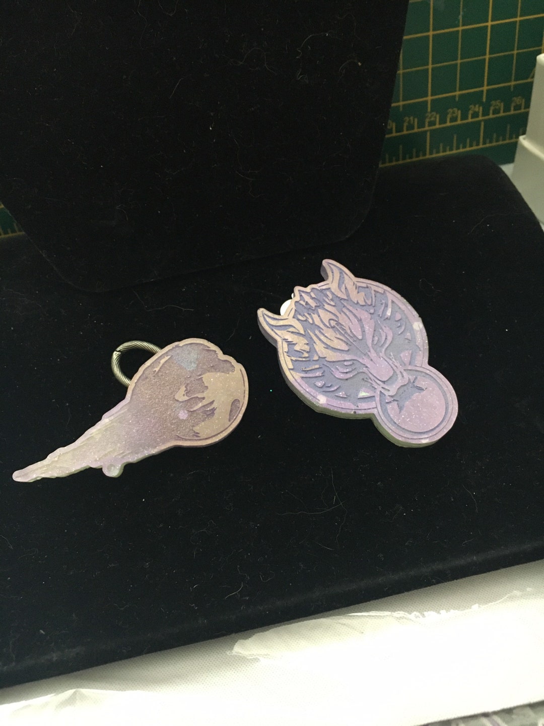 FF Fenrir and Meteor Symbol Pastel Gamer Ornament Set - Etsy