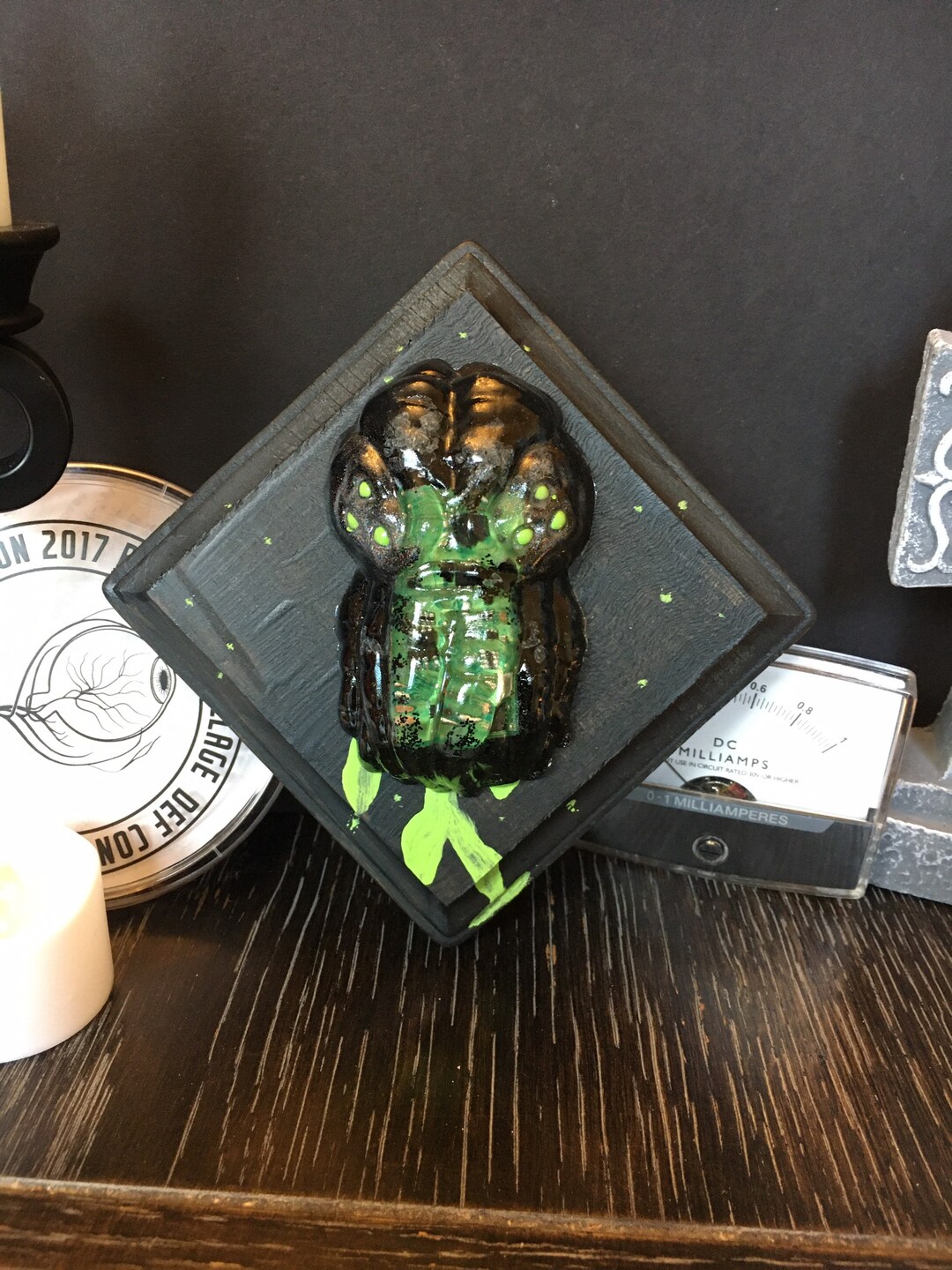 Cyber Goth Hacker Techno Cthulhu Resin Head With Motherboard Mounted on ...