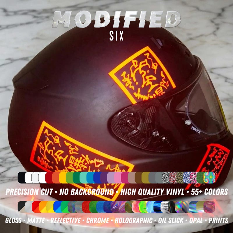 Motorcycle Helmet Decals - Etsy