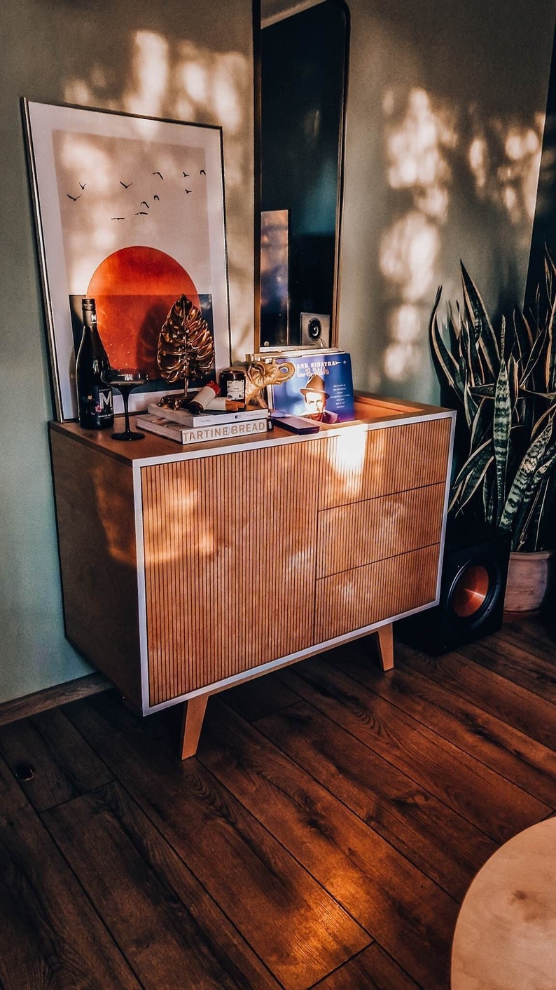 Record Player Stand Vinyl Record Storage Sideboard Vinyl - Etsy