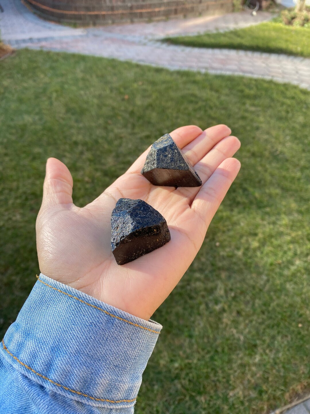 XXL Black Tourmaline Barrel Stones - Etsy UK