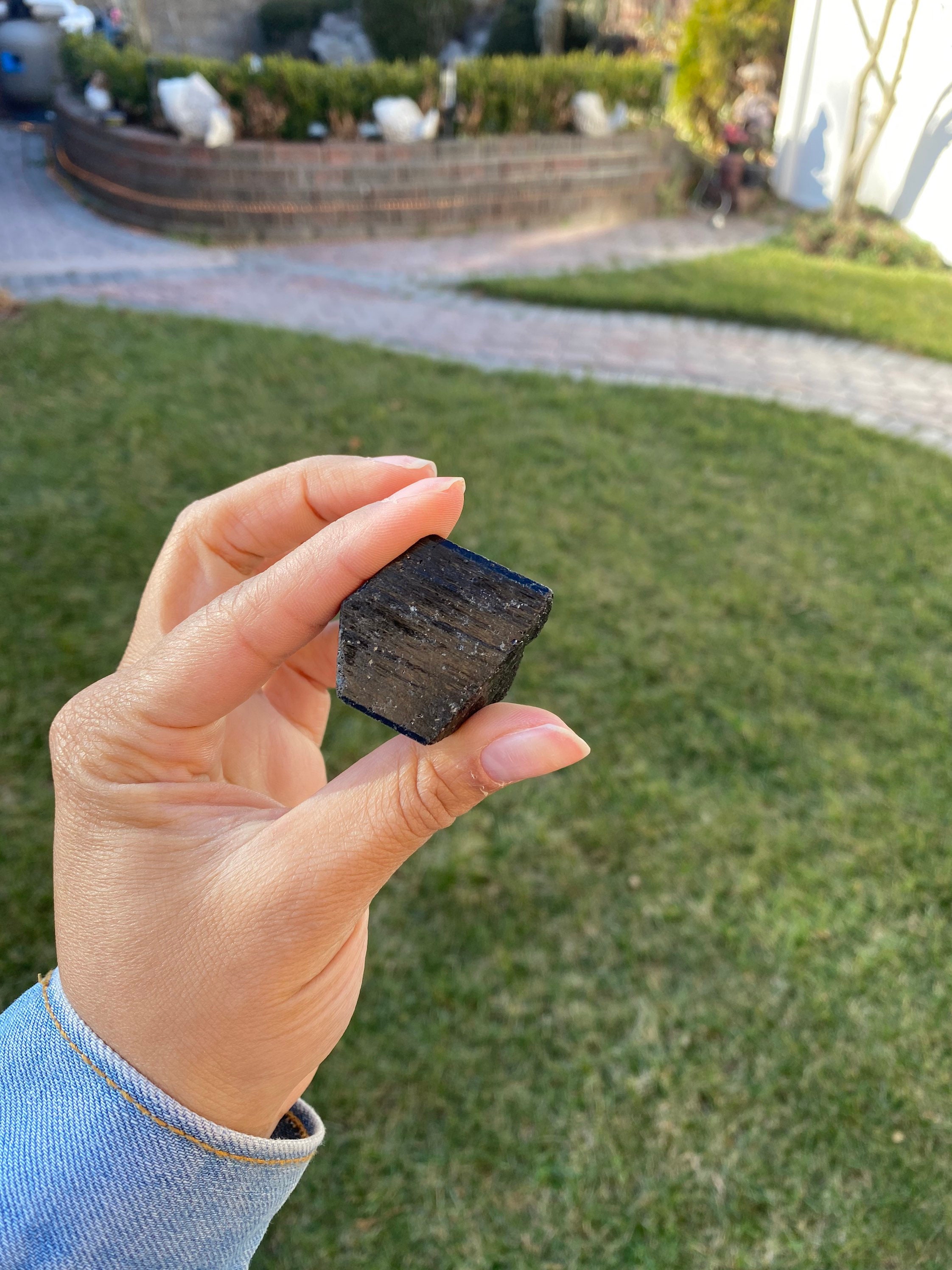 XXL Black Tourmaline Barrel Stones - Etsy UK