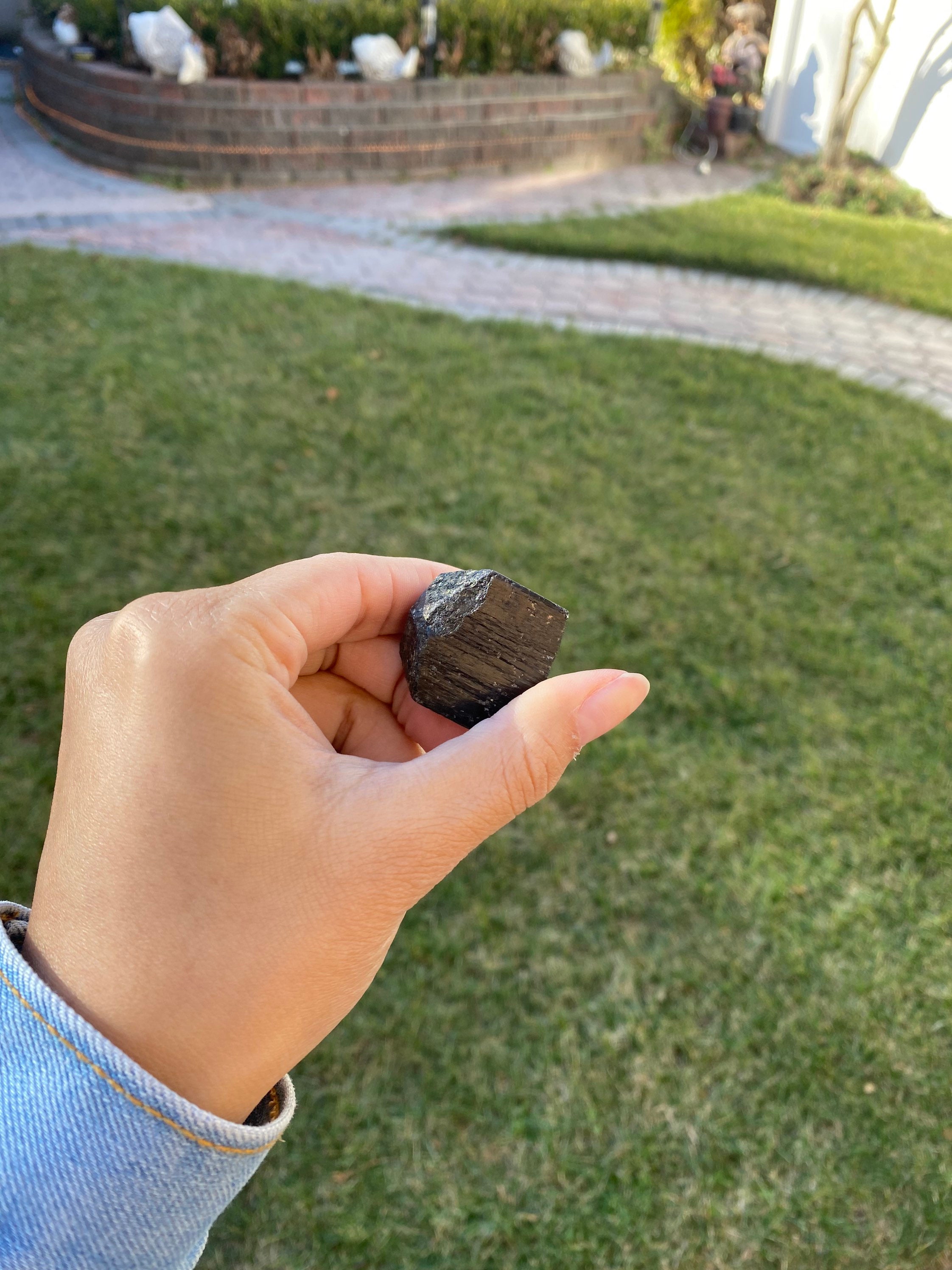 XXL Black Tourmaline Barrel Stones - Etsy UK