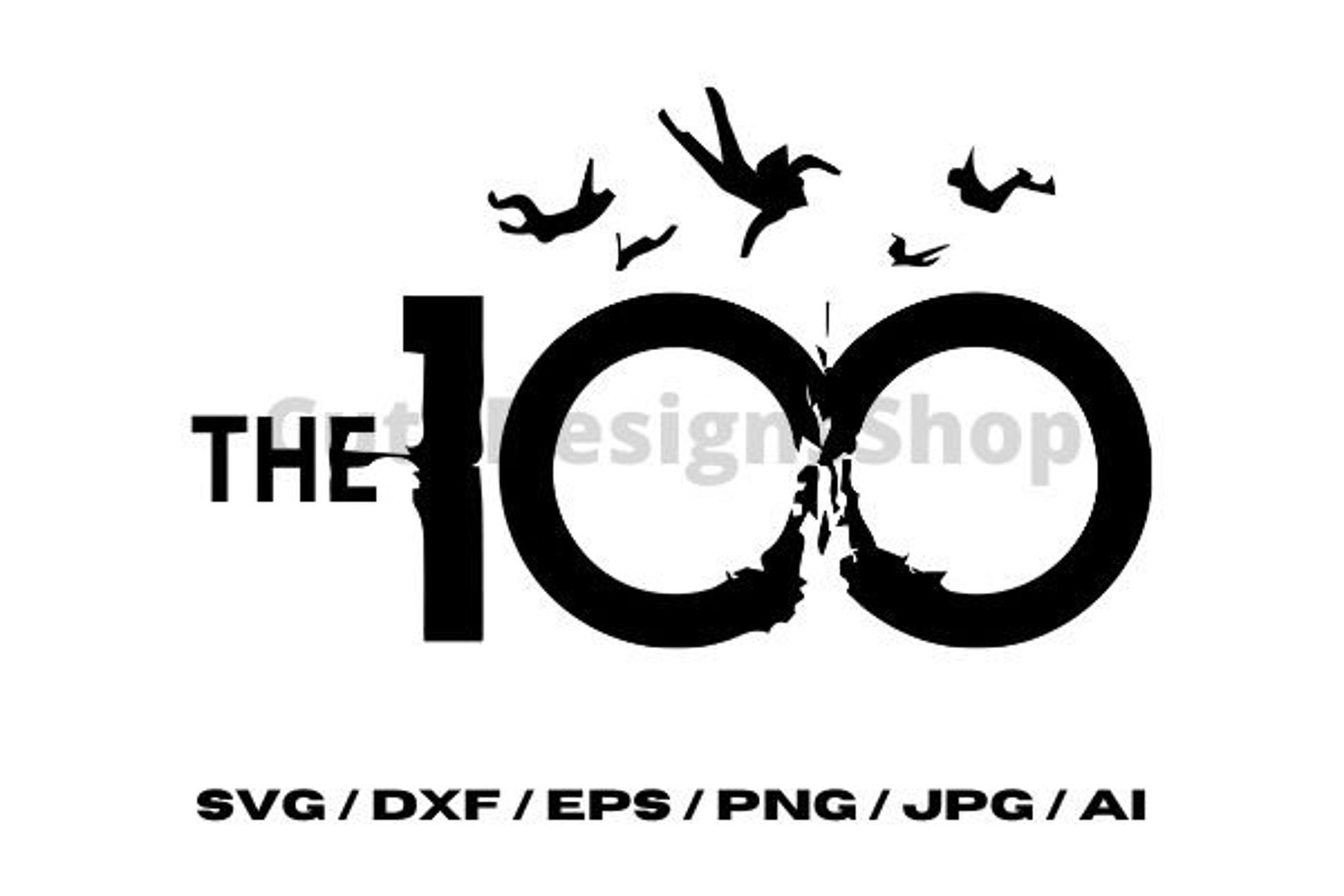 The 100 serie Logo svg png jpg dxf ai eps / Cricut | Etsy